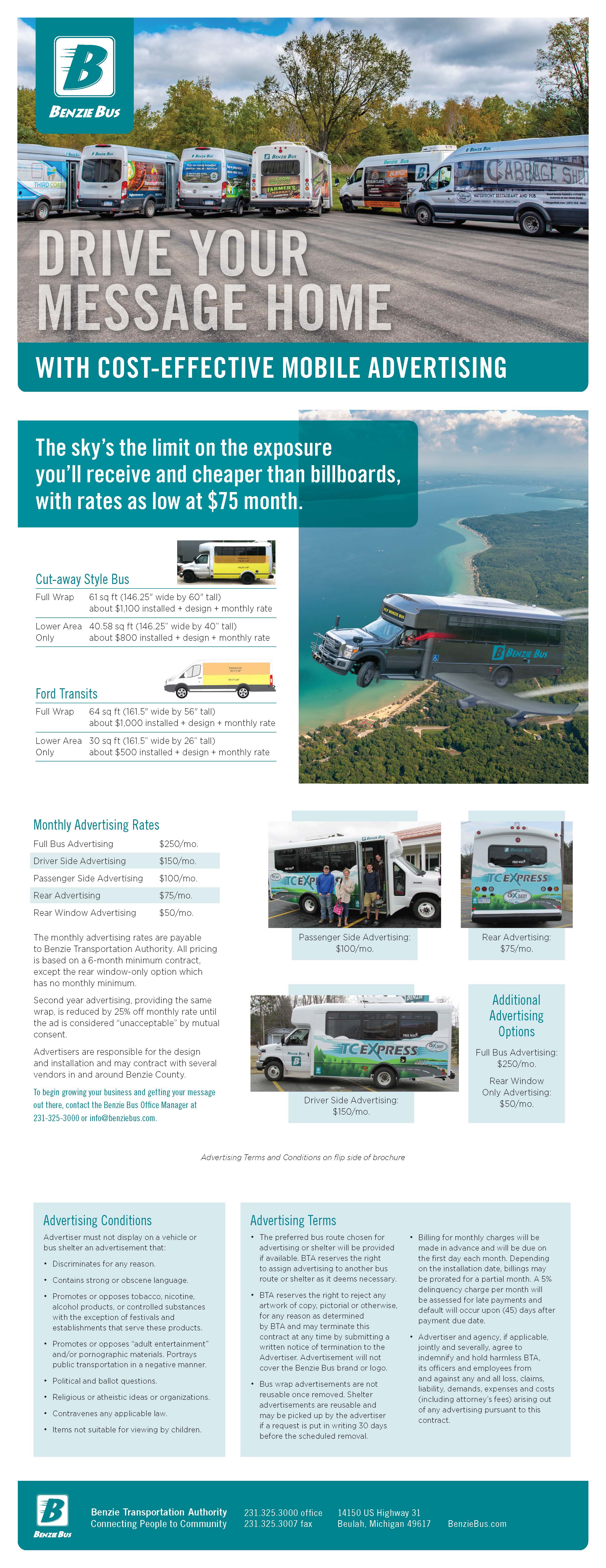 Advertising Opportunities | Benzie Bus